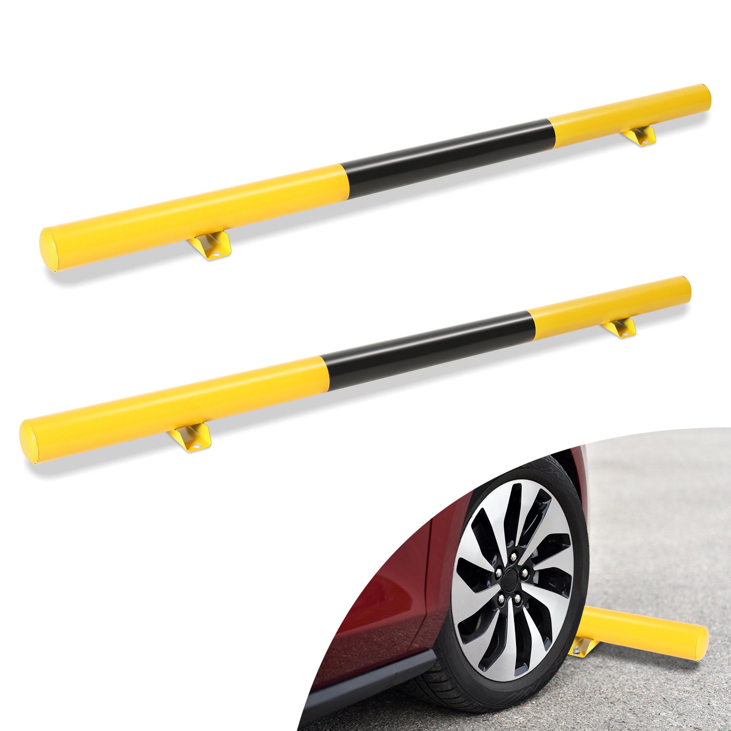 2X Butoir de roue Aide au stationnement Limitation de la place de ...