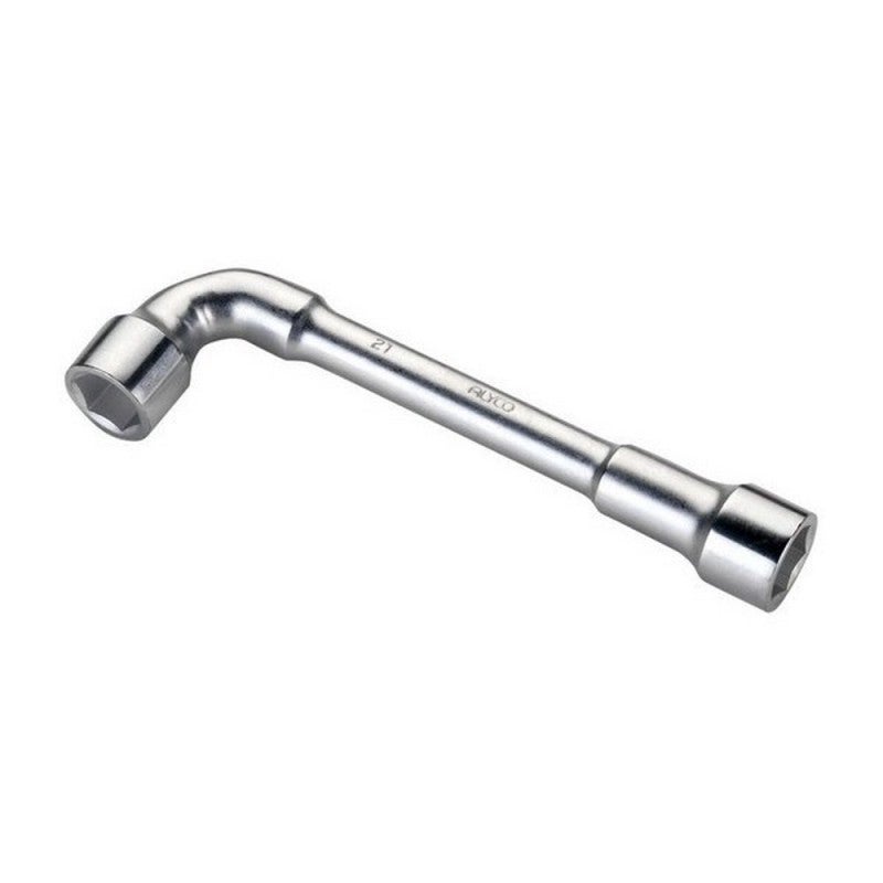 ALYCO 175024 - Llave de pipa con agujero pasante bocas 6 caras satinado ...