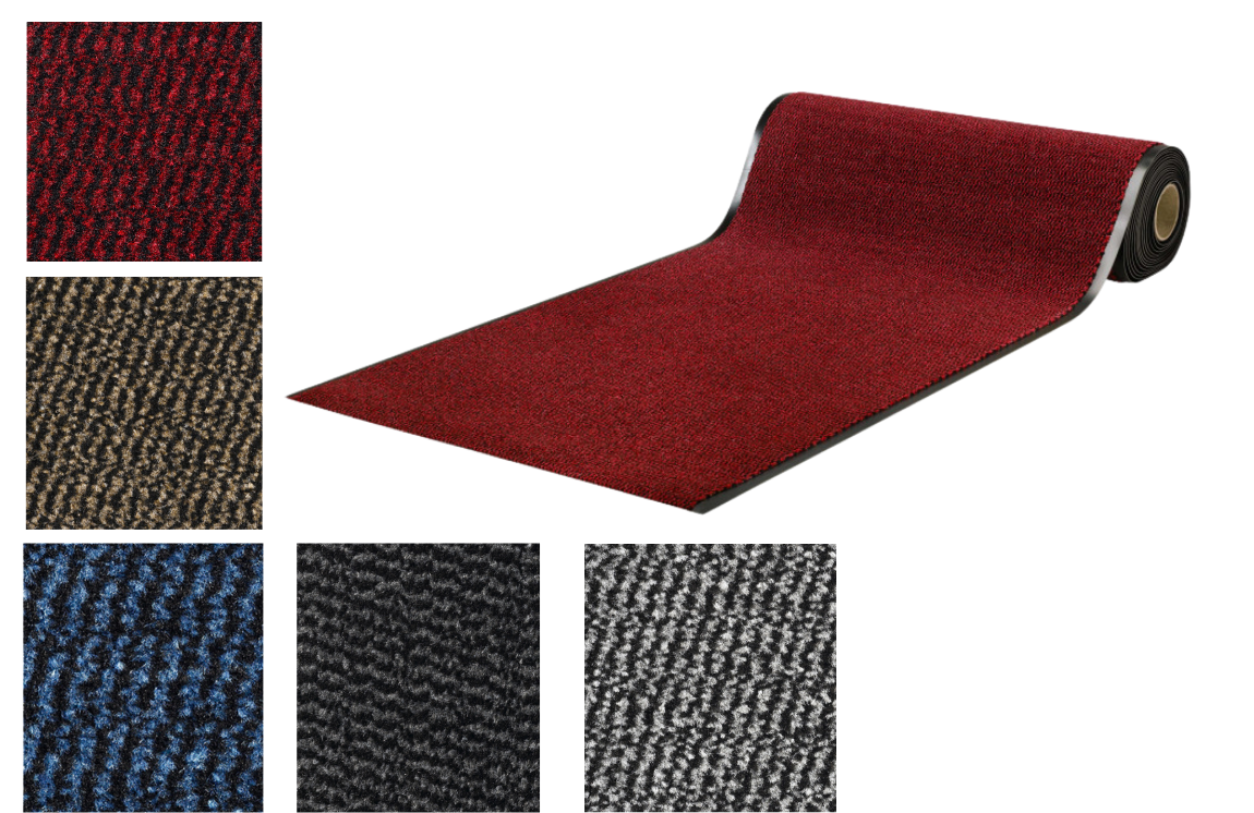 Tapis de propreté ALCAZAR 120x2500cm Rouge | Leroy Merlin