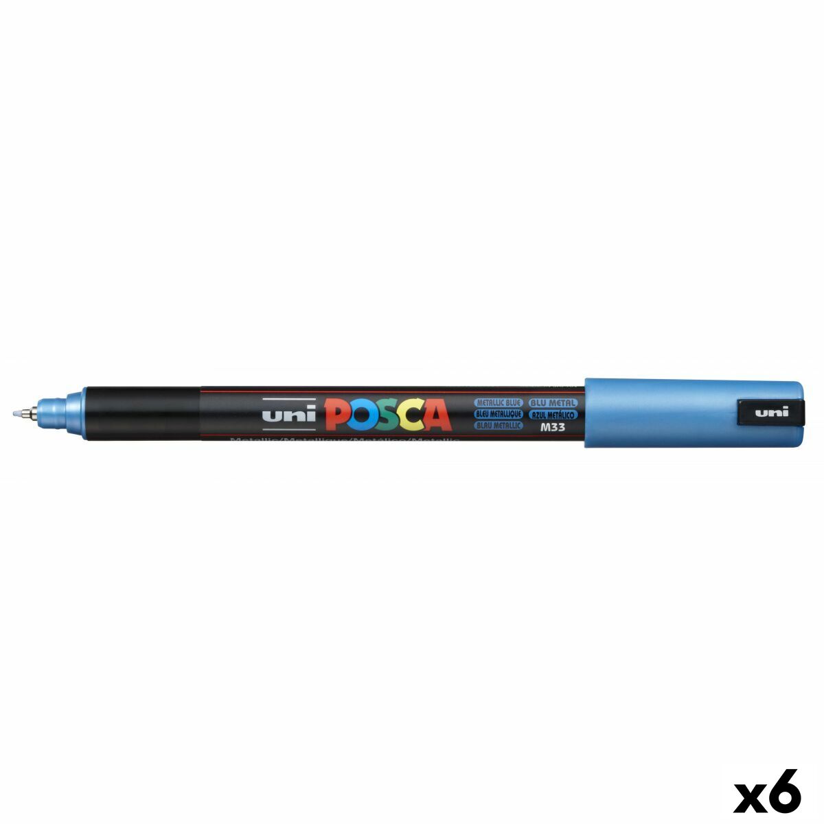 Marqueur POSCA PC-1MR métallique Bleu (6 Unités) | Leroy Merlin