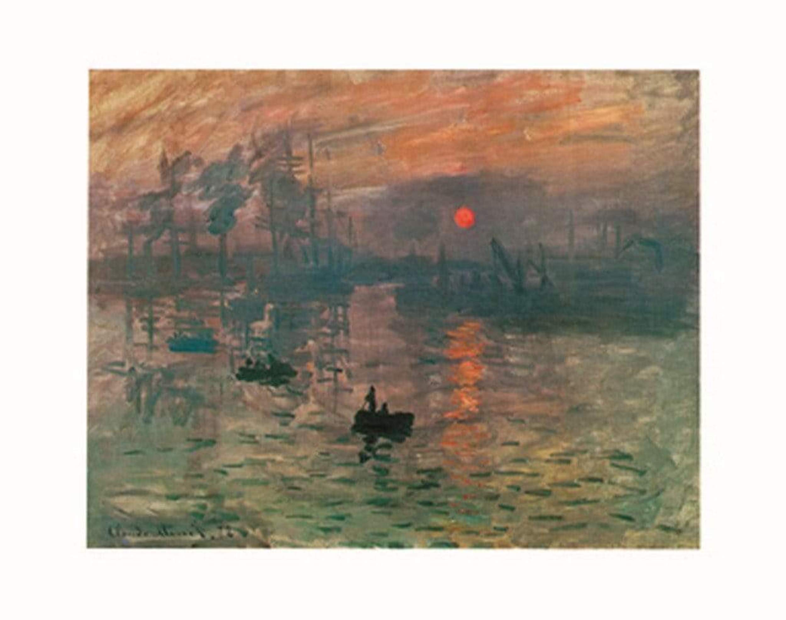 Affiche Art Claude Monet - Impression. Sonnenaufgang 71x56cm | Leroy Merlin