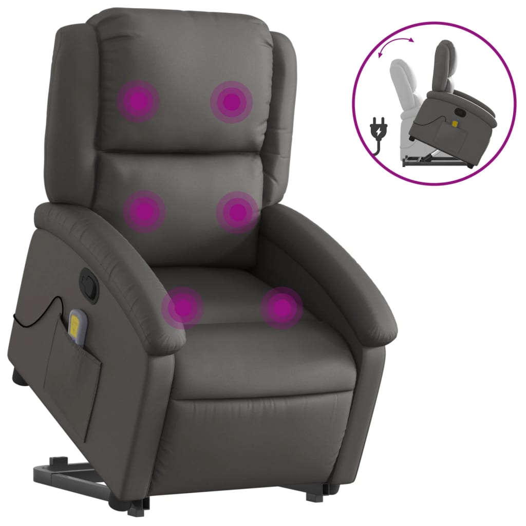 Fauteuil De Massage Inclinable,fauteuil De Salon,chaise De Massage Gris