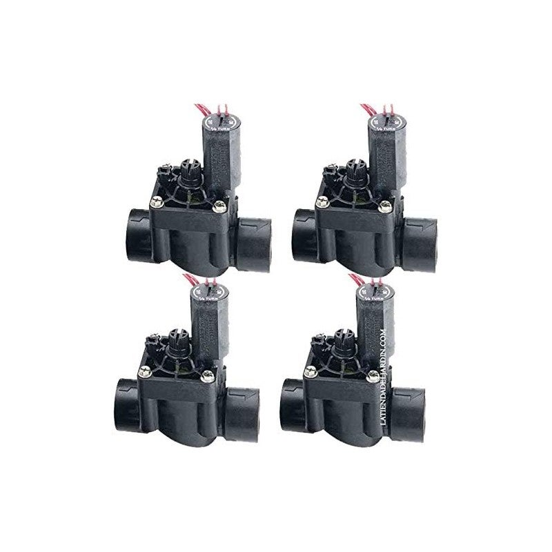 Lot de 4 Électrovanne d'arrosage Hunter PGV-101, 24V 1'' avec régulateur de flux, pour les ...