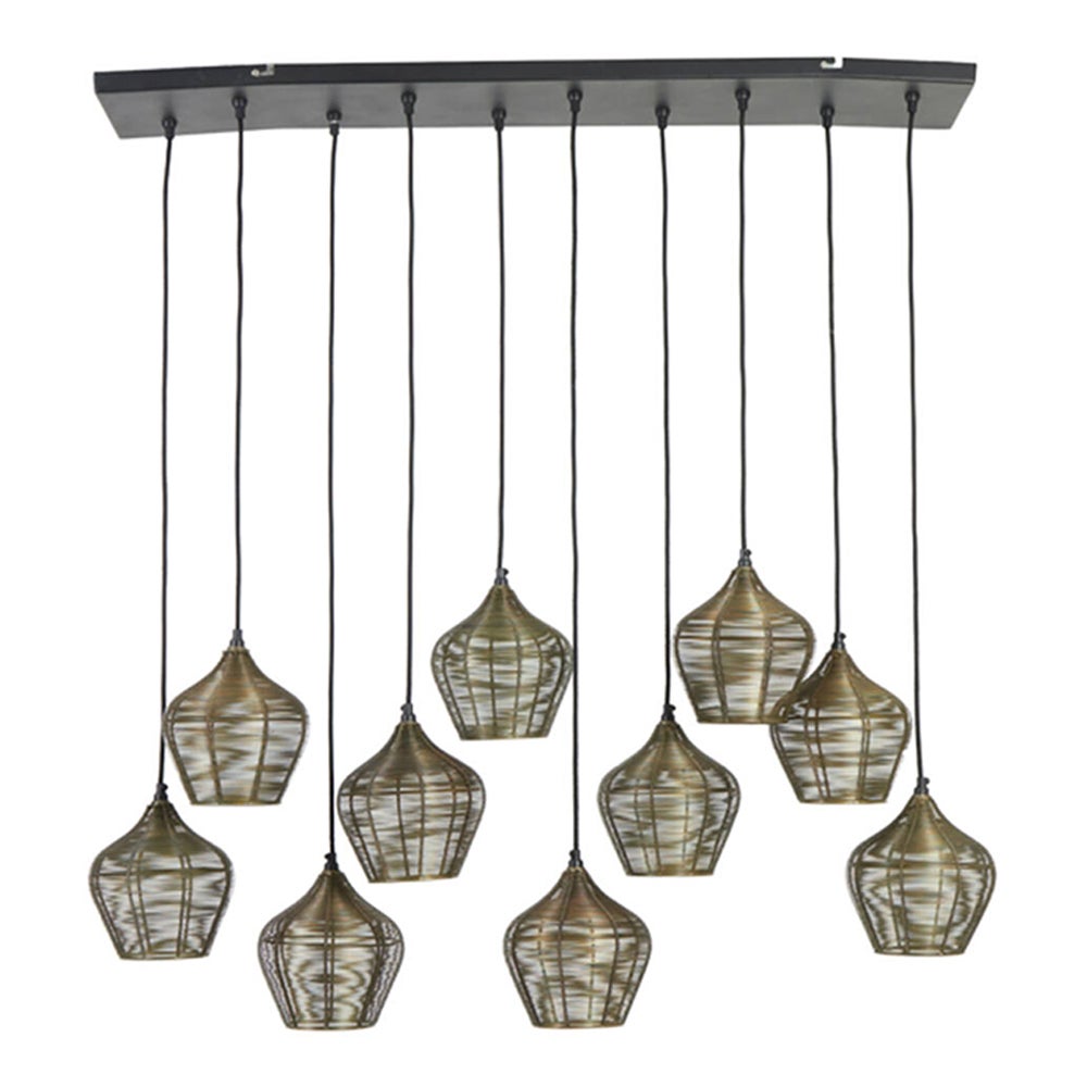 Light & Living - lámpara colgante - Alvaro - dorado - metal - lámpara ...