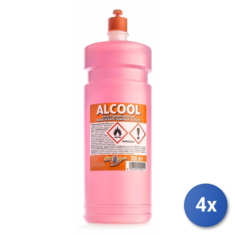 4x Alcohol 1000 Ml.etílico desnaturalizado Solbat | Leroy Merlin