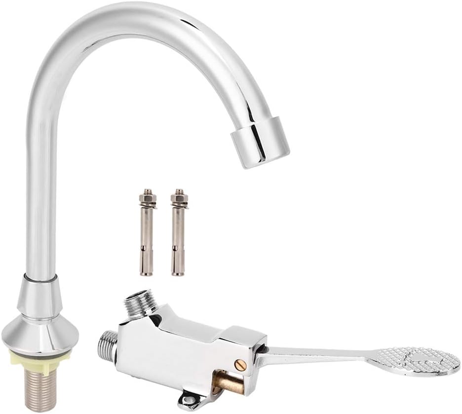 Grifo De Pedal Grifo De Lavabo Con Válvula De Conexión De Cobre
