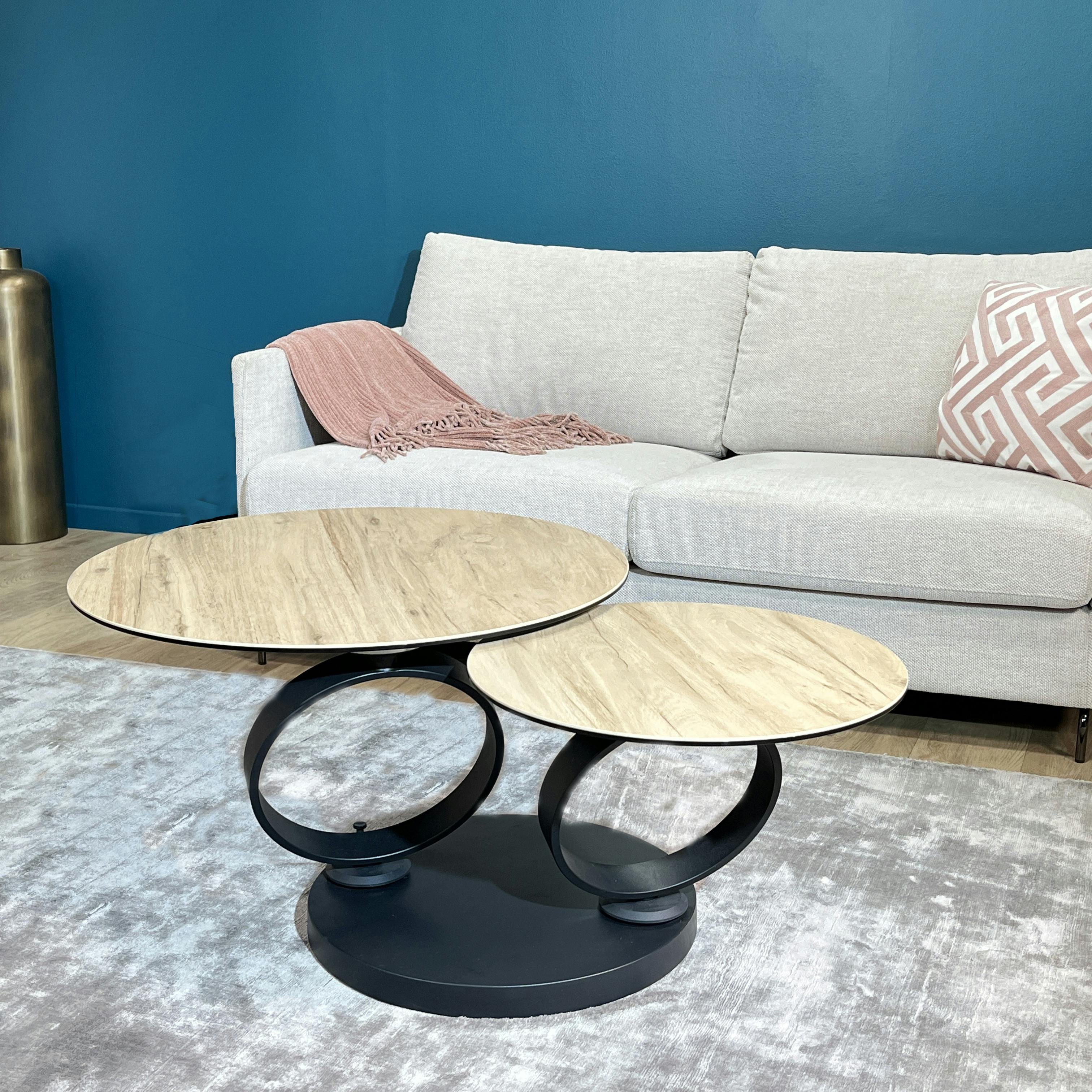 Table basse pivotante en céramique effet bois LOMBARDIE | Leroy Merlin