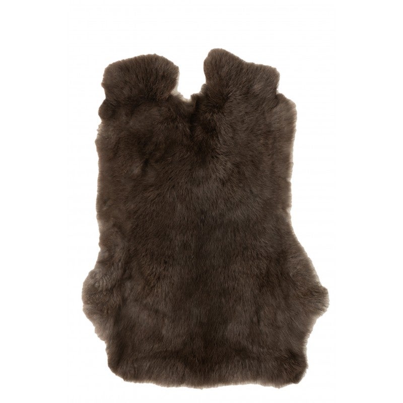 Peau de lapin en fourrure marron 45x34x1 cm | Leroy Merlin