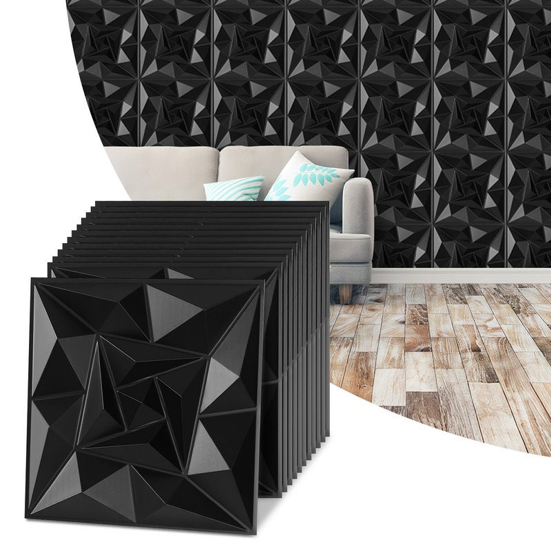 Autocollant mural texture diamant 3D, papier peint imperméable en PVC ...