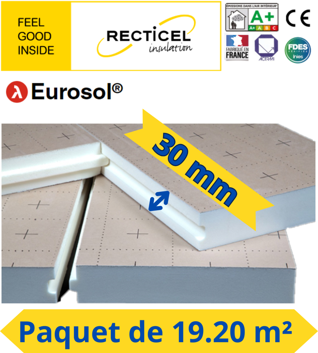 Panneau isolant polyuréthane 30mm au meilleur prix | Leroy Merlin