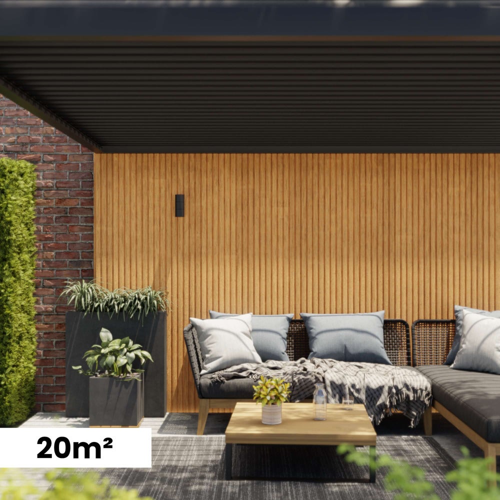 Kit Bardage Composite MEZZO Latte - Superficie : 20m² - Dimension des ...