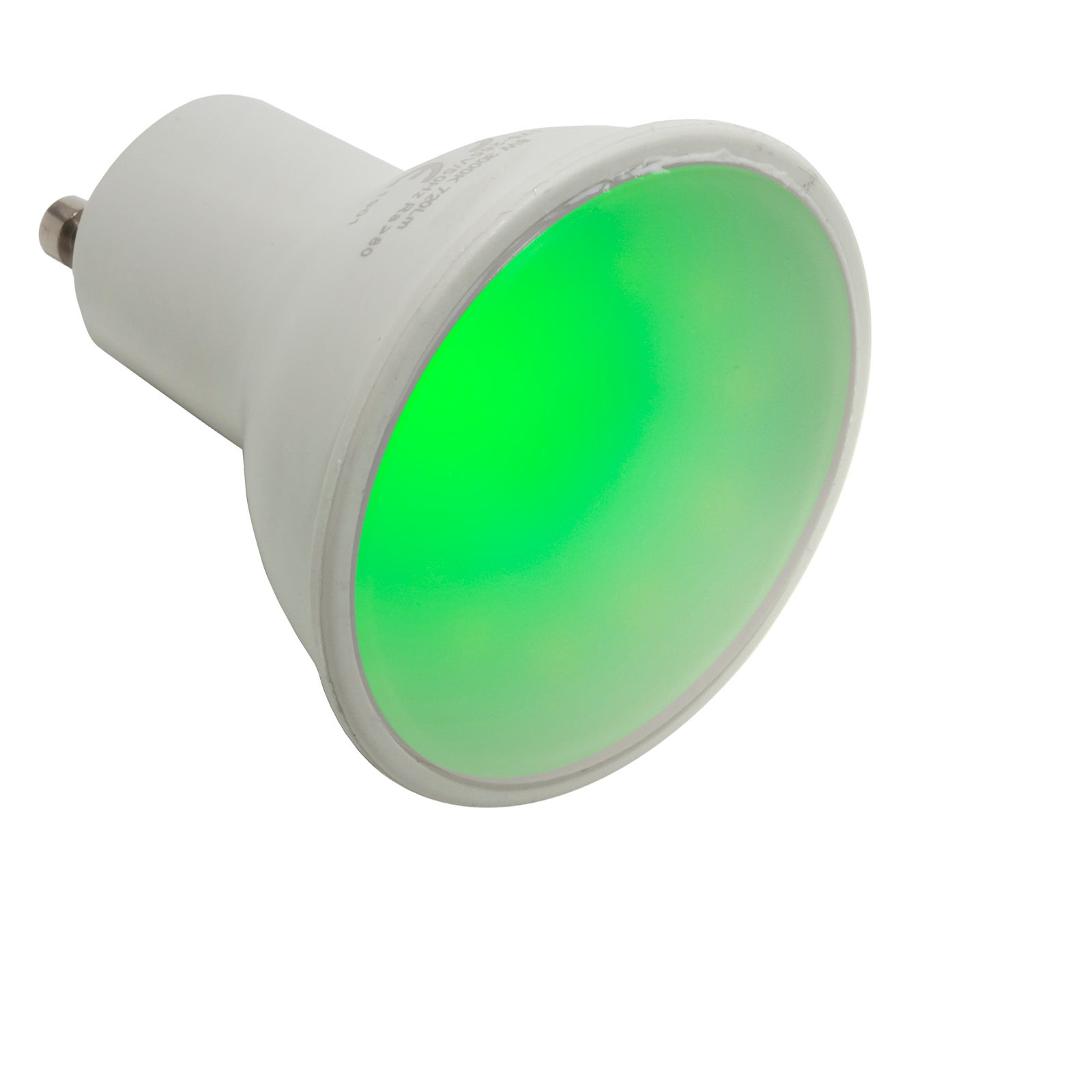 Lámpara de foco 6W efectos bombilla de color bombilla led GU10 220V COLOR VERDE | Leroy Merlin