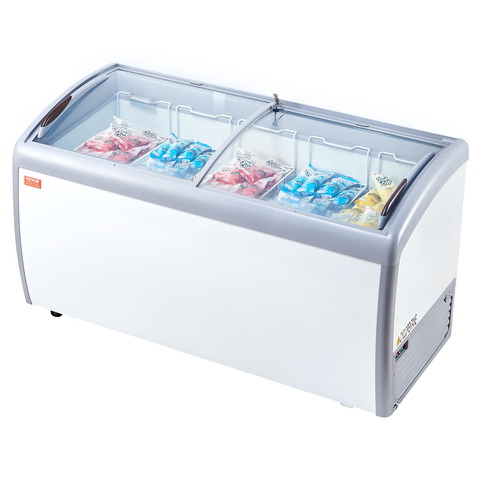VEVOR Vitrina refrigerada comercial helados, mostrador helados de 460 L ...