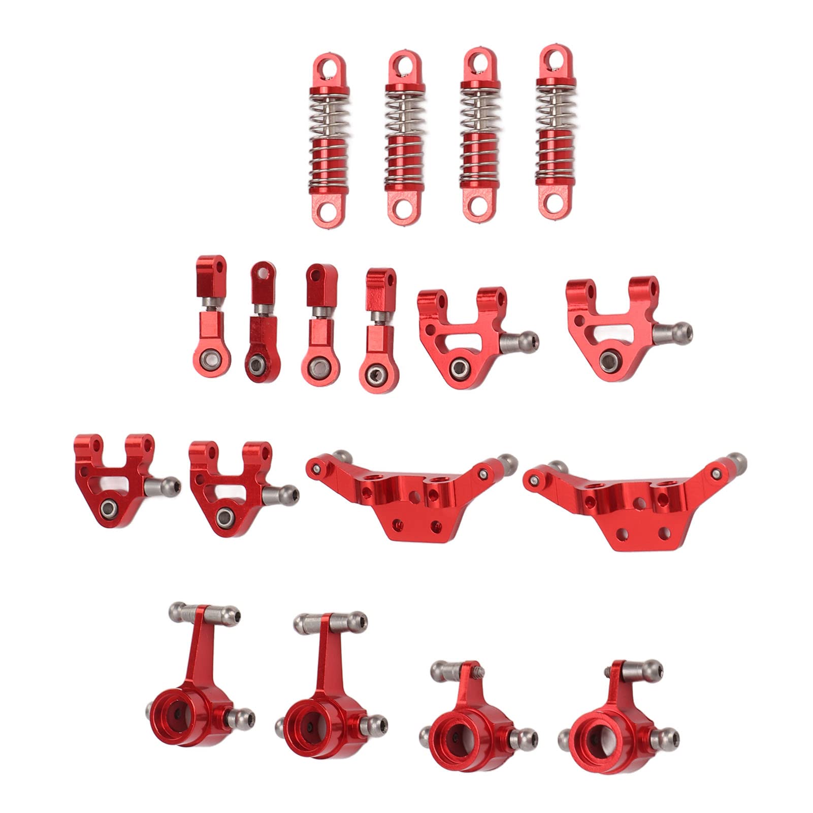 Kit upgrade métal RC WLtoys K969 1/28, amortisseurs CVD (Rouge ...