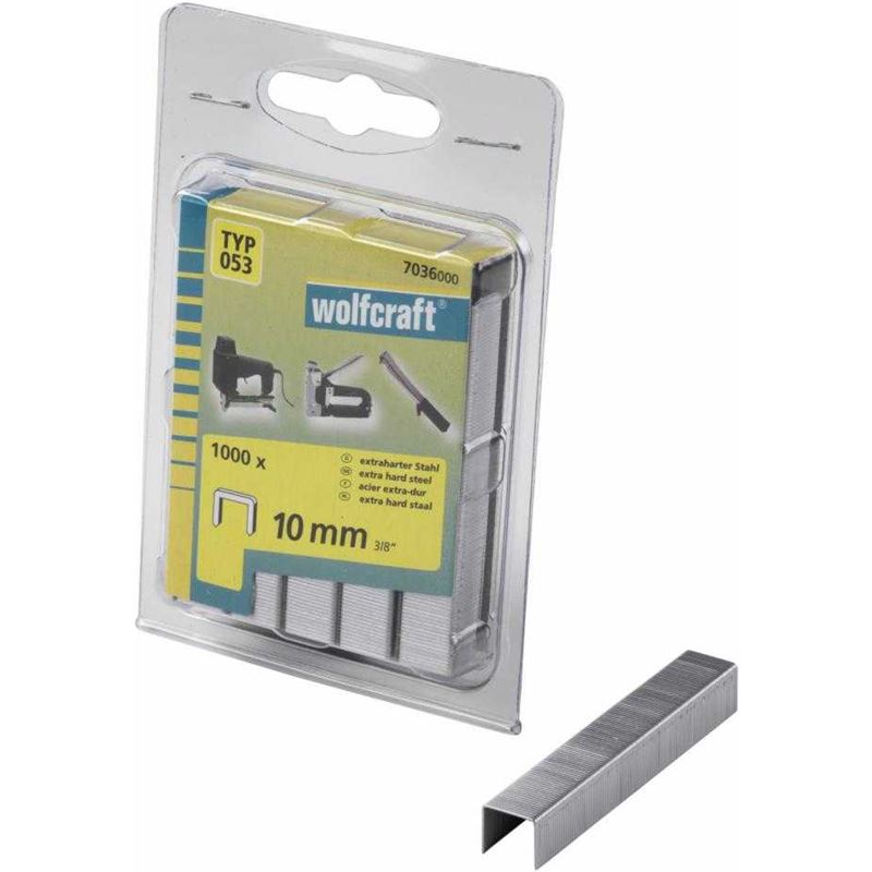 Wolfcraft Punti metallici larghi da 10 mm tipo 053 (confezione da 1000 ...
