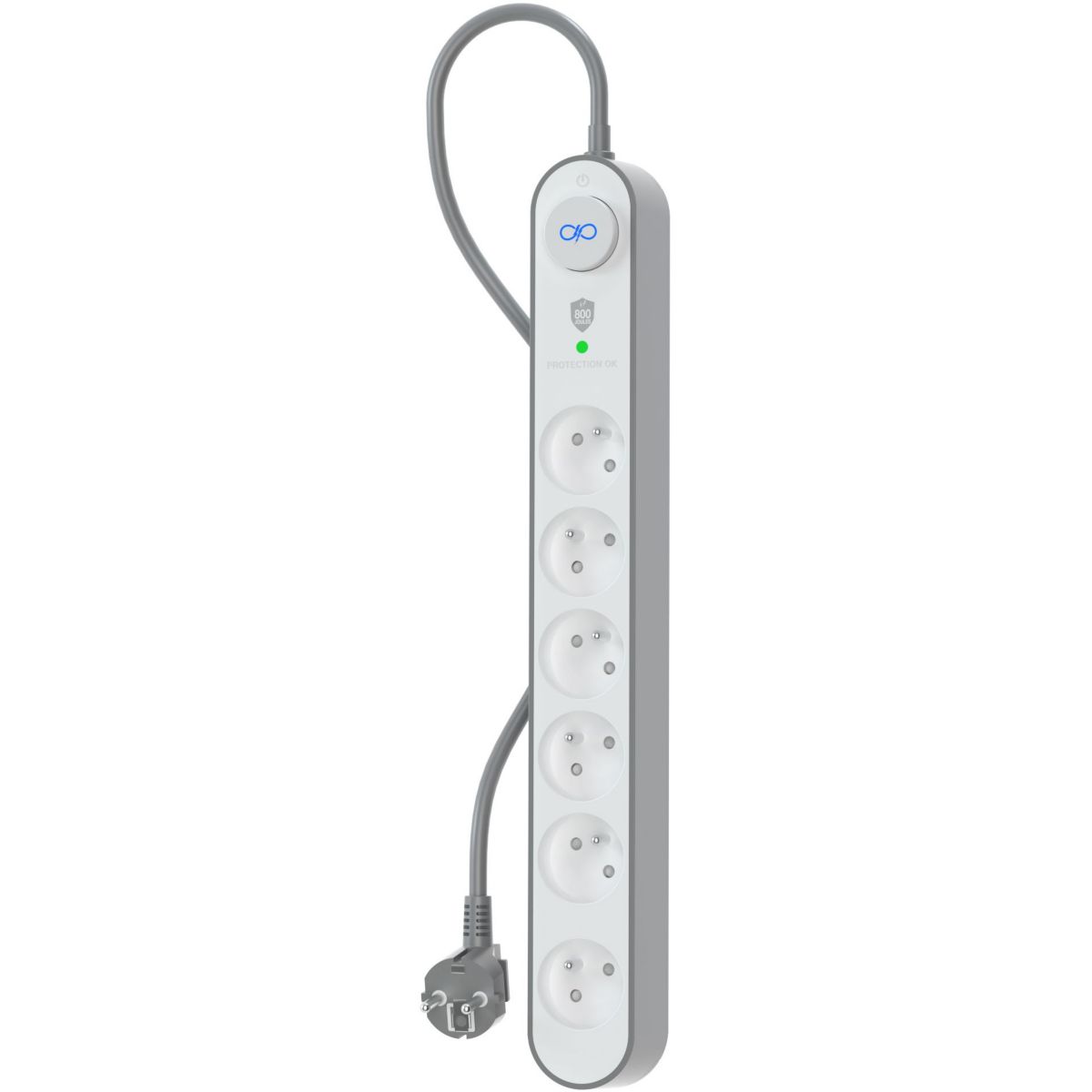 Parafoudre FORCE POWER 6 prises 800J 1.5m EU | Leroy Merlin