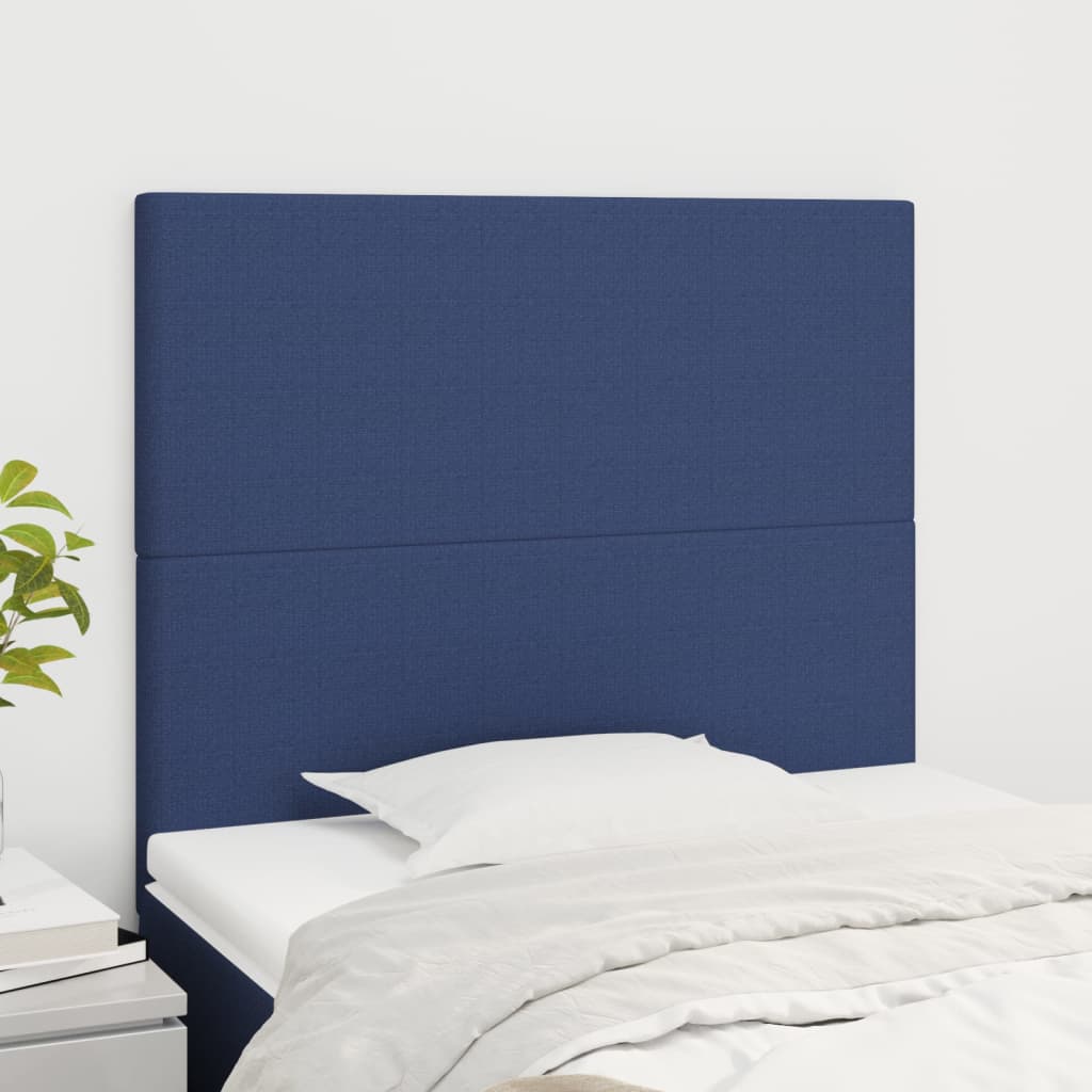 Maison Exclusive - Tête de lit Bleu 80x5x118/128 cm Tissu | Leroy Merlin