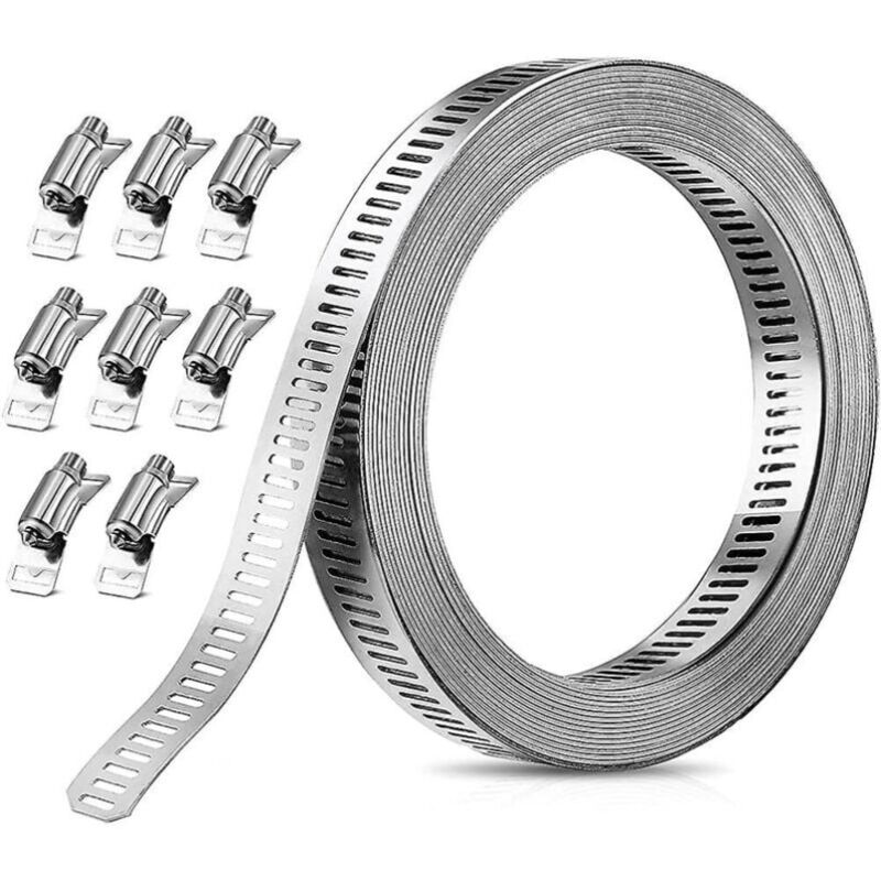 Collier de serrage, collier de serrage en acier inoxydable 304, collier ...