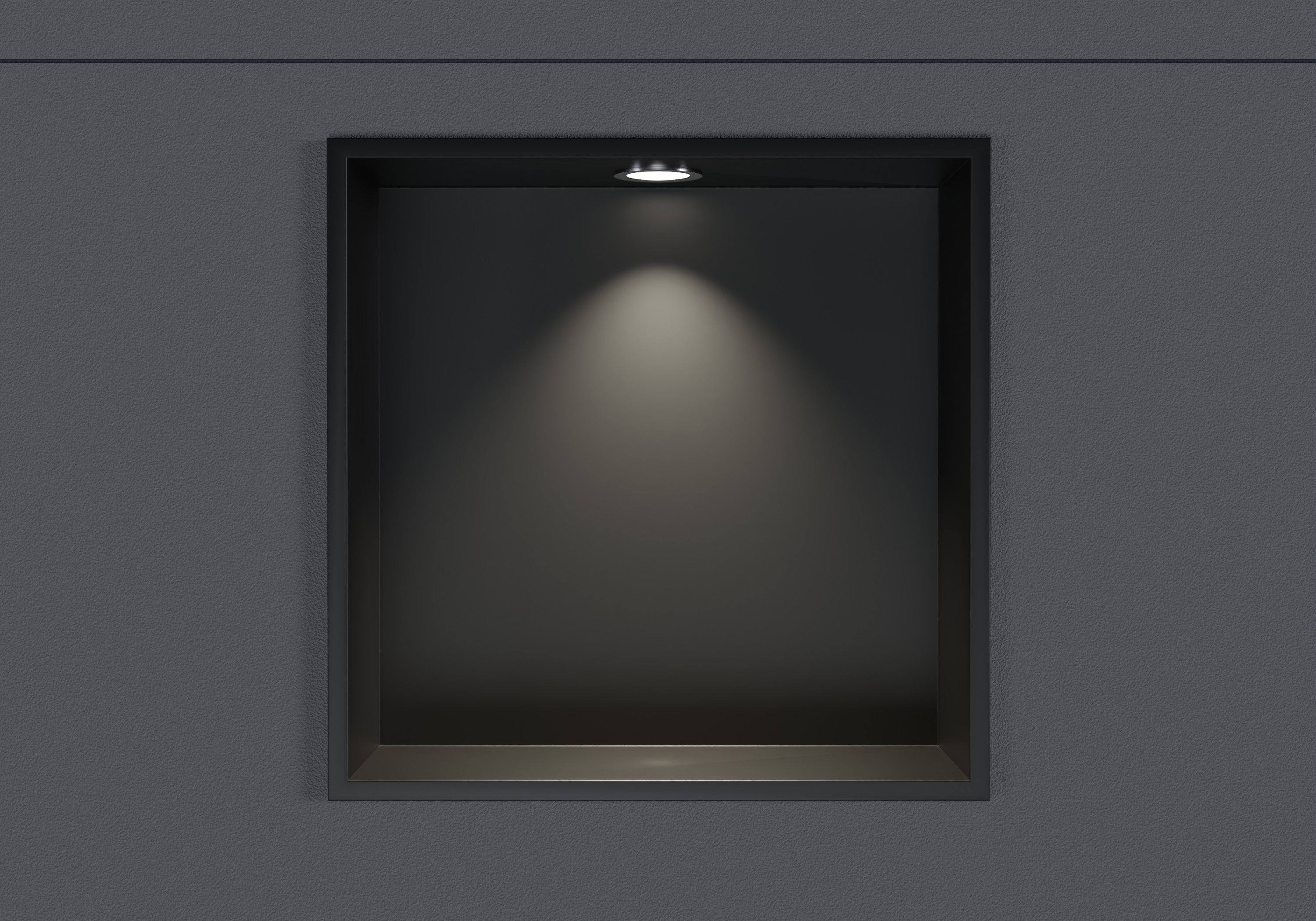 BERNSTEIN - Niche murale douche acier inox + Spot LED, étagère douche ...