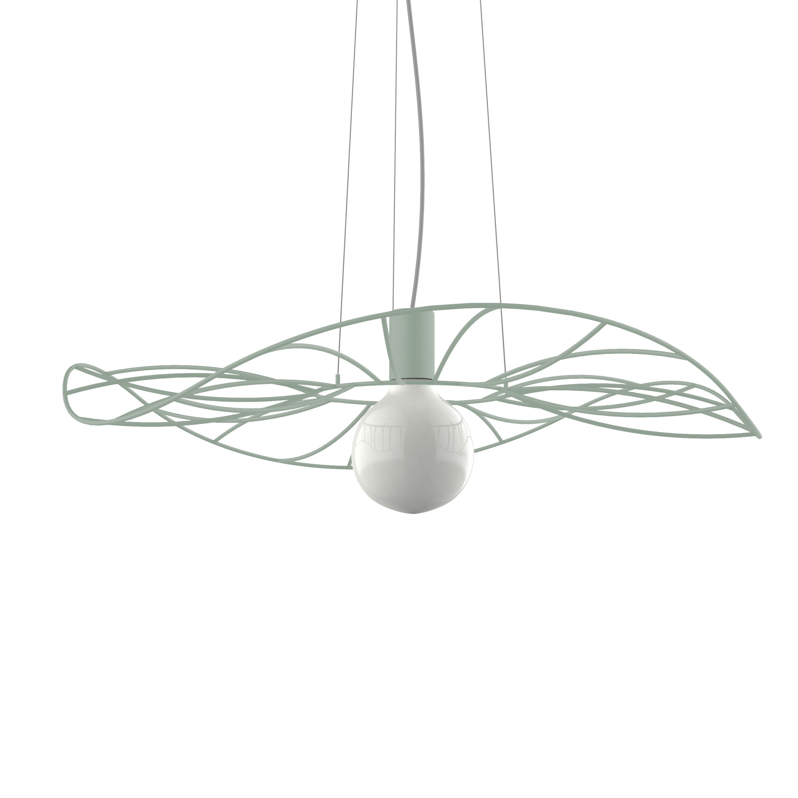 LUMICOM | MUSA Lámpara pendiente, 1X E27, max 42W, metal, verde glacial ...