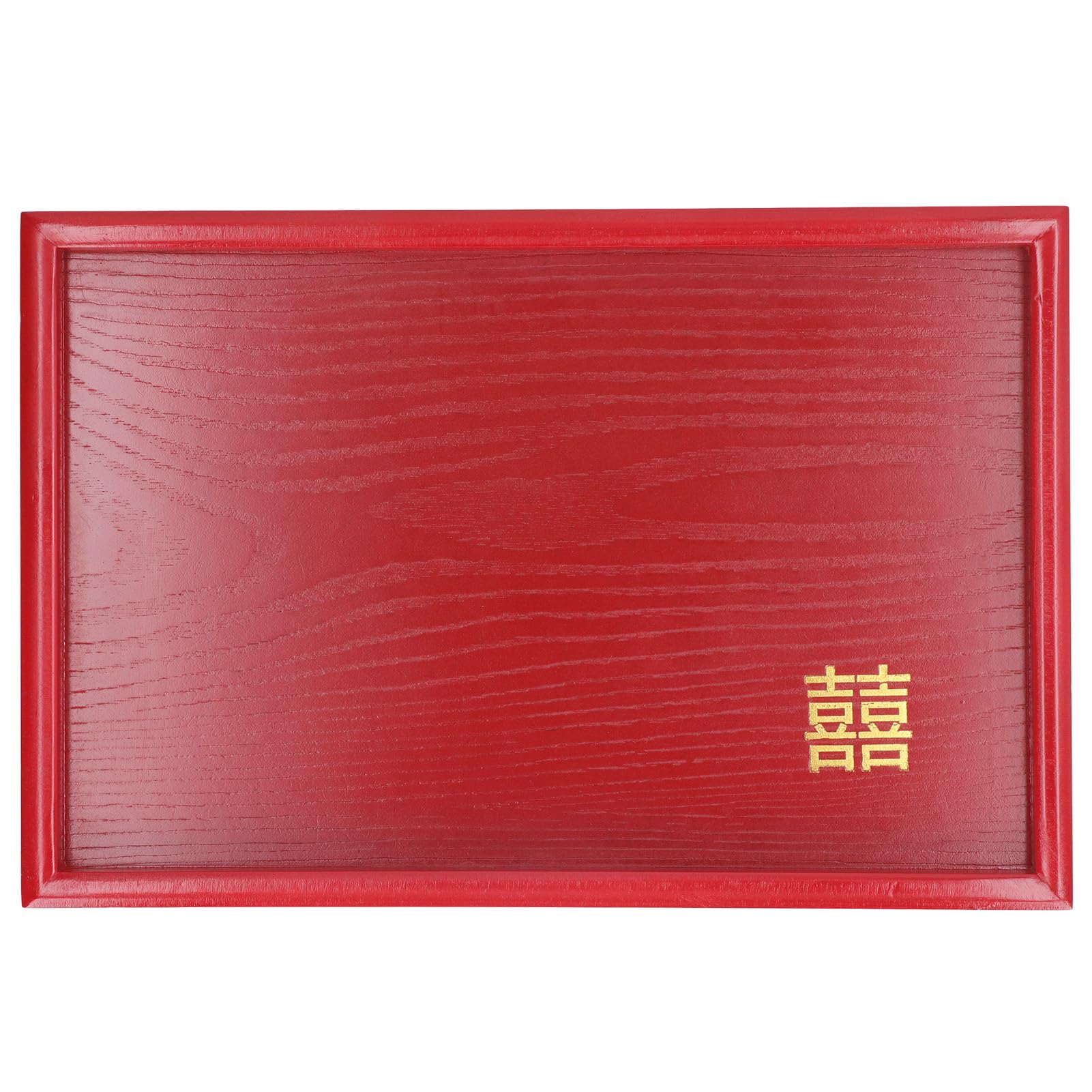 Plateau de service en bois Plateau décoratif Snack Rouge Salon Cuisine ...