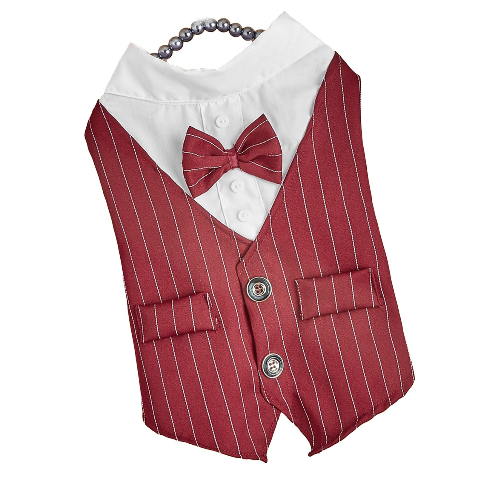 Traje para perro, suave, transpirable, ligero, a rayas, a la moda, con ...