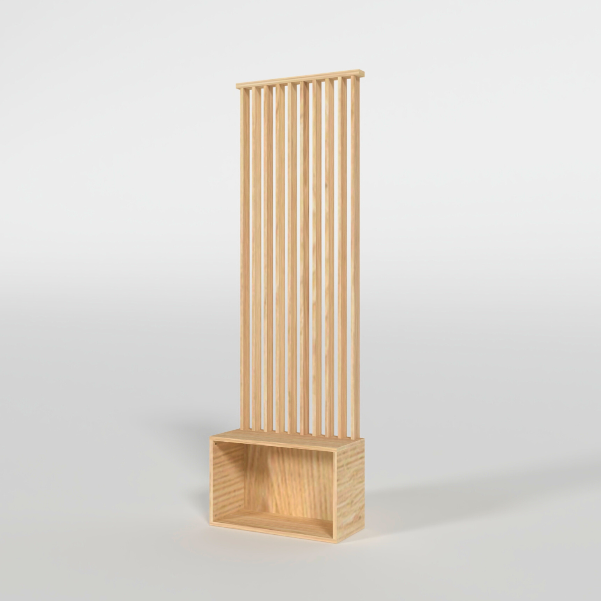 Cloison de séparation claustra droit meuble chêne, H.2,54 m x l.80 cm ...