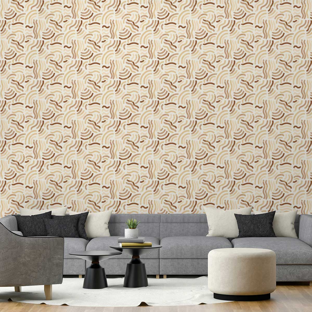 Papier peint papier ton terre - 156x270cm | Leroy Merlin