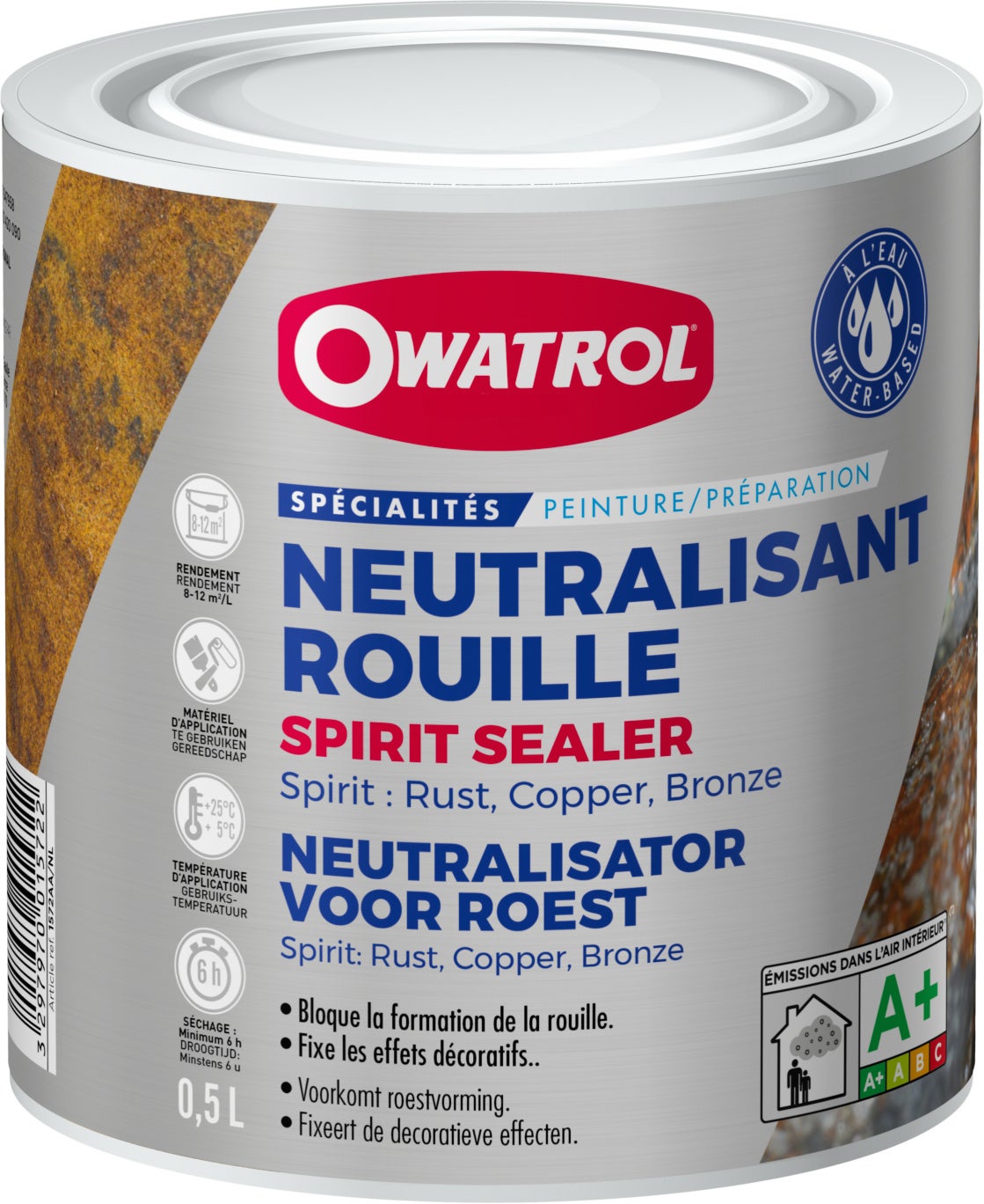 Neutralisant rouille Owatrol SPIRIT SEALER 2.5 litres | Leroy Merlin