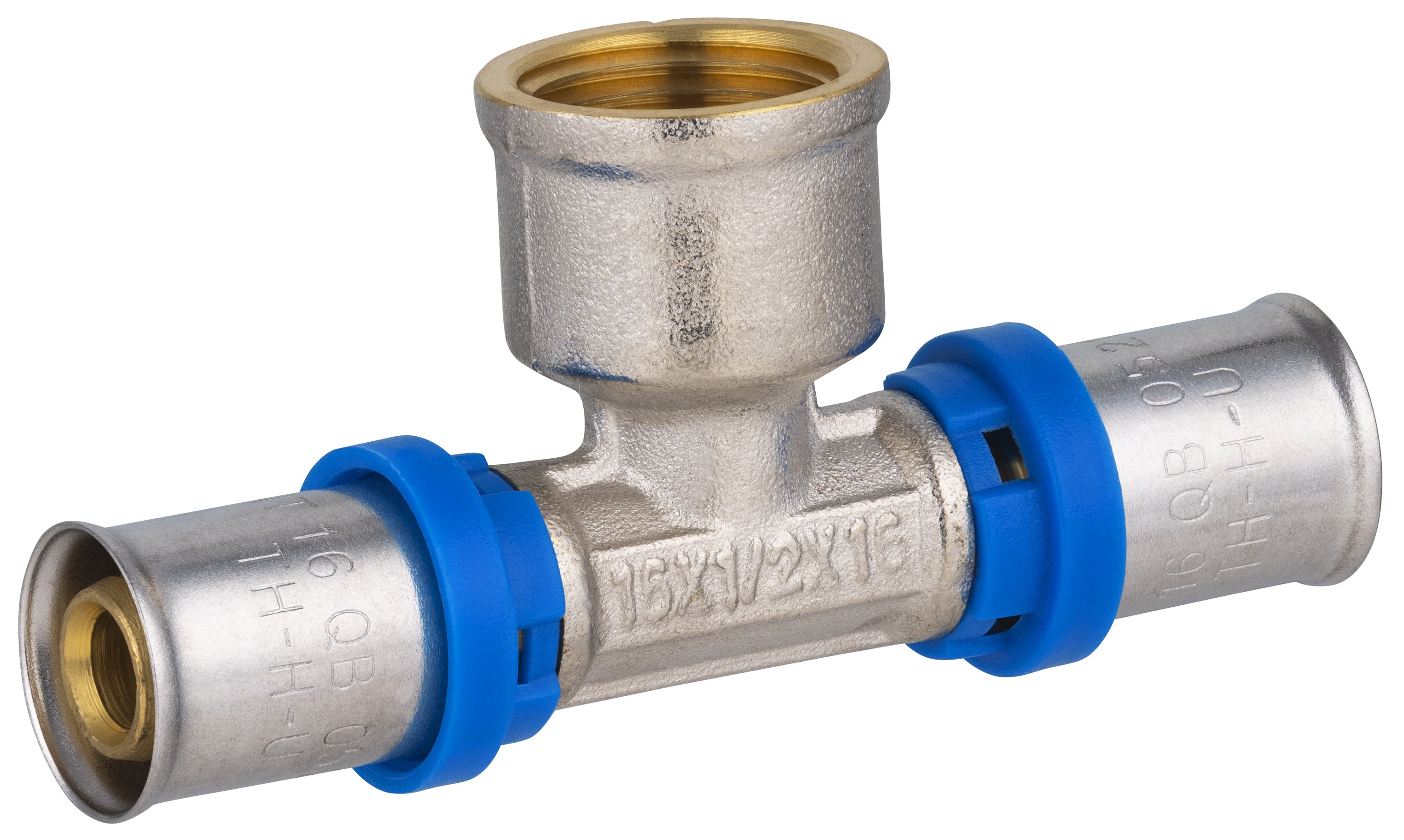 Raccord Multicouche à Sertir Multi profils Té Ø16 - Femelle au centre 15x21 NOYON & THIEBAULT ...