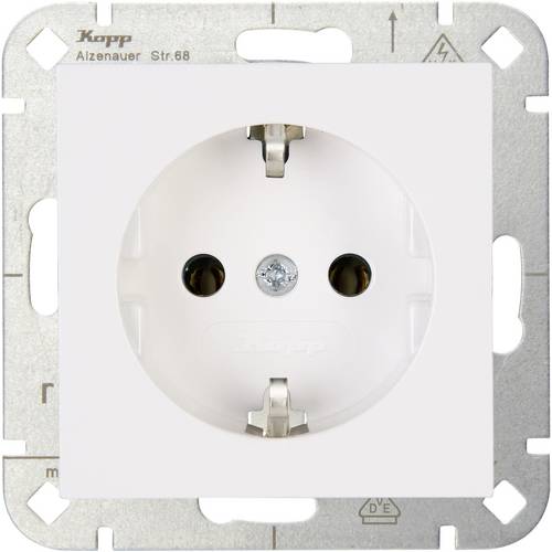 Kopp simple Insert Prise 2P+T HK 07 blanc pur 949329007 1 pc(s) | Leroy ...