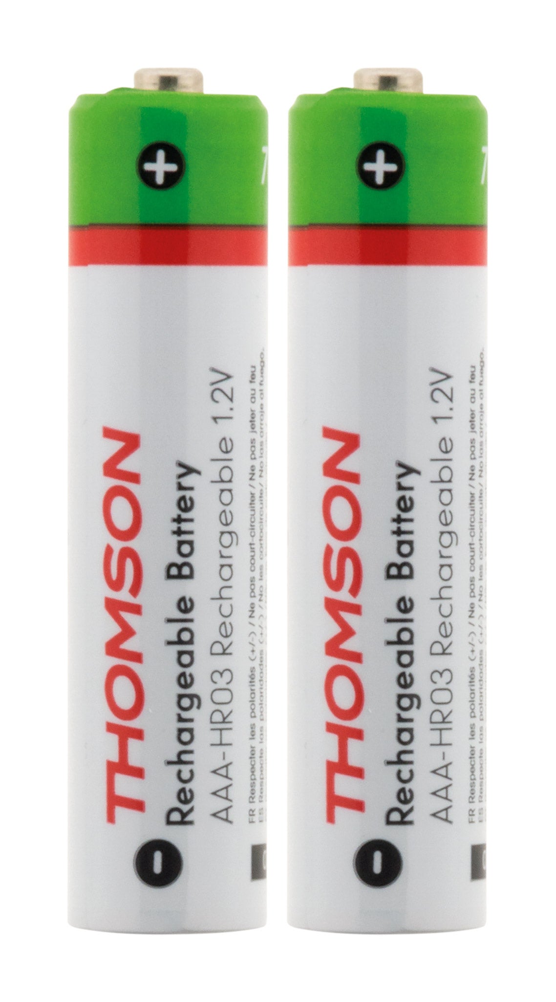 2 pilas recargables HR03 AAA 900 mAh - Thomson | Leroy Merlin