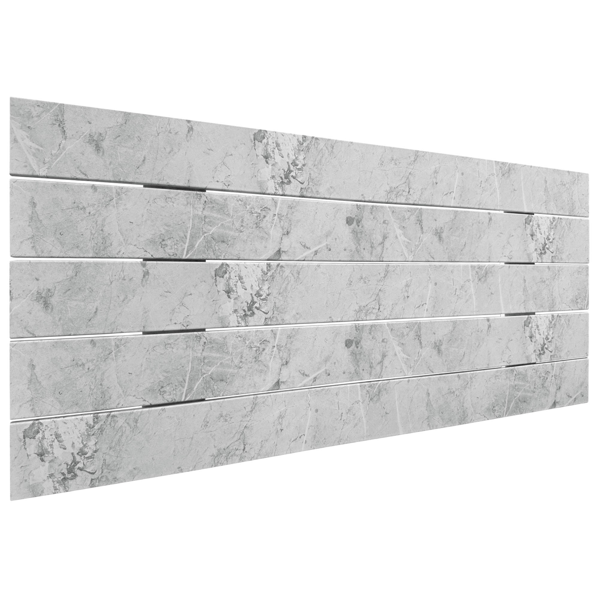 DHOME Tête de lit en bois recyclé MDF Style Palette Horizontale Lit en ...