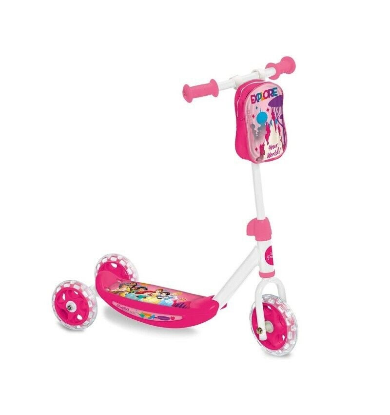 Patín de 3 ruedas infantil princesas Disney ajustable MD-18996 | Leroy ...