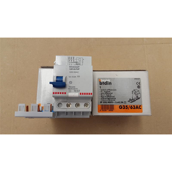 Bticino blocco differenziale ac 3p 63a 500ma g35//63ac salvavita ...