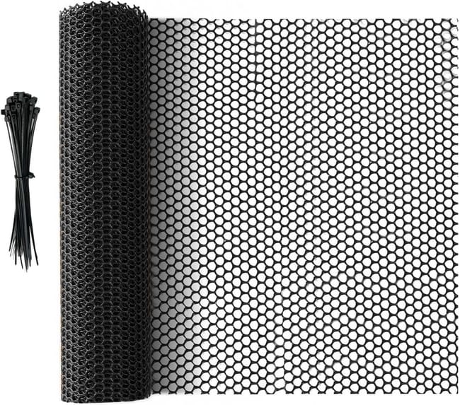 Rete di protezione in plastica nera, 5 m x 40 cm, multiuso, ideale per ...