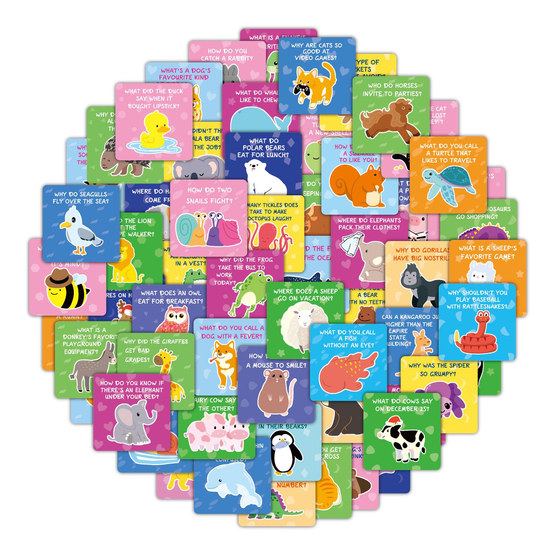 Carte con barzellette divertenti - Confezione da 60 biglietti di ...