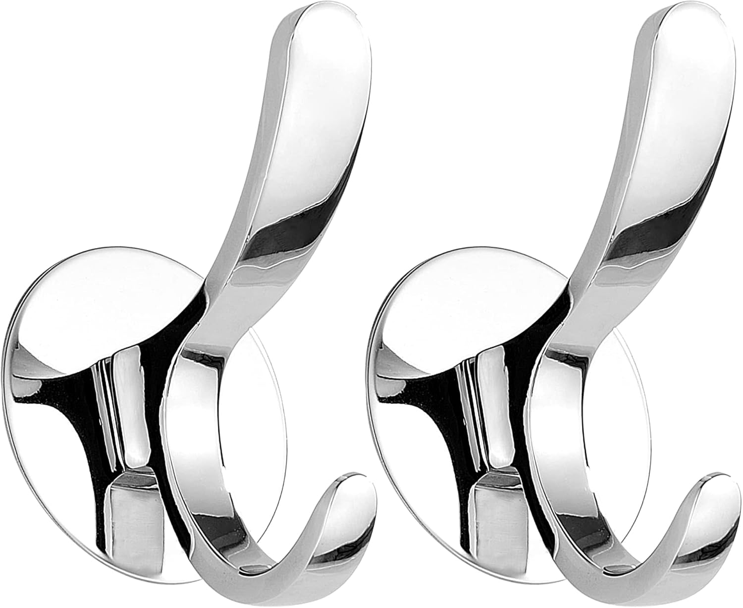 Perchero de pared de acero inoxidable, sin taladros, plateado, juego de ...