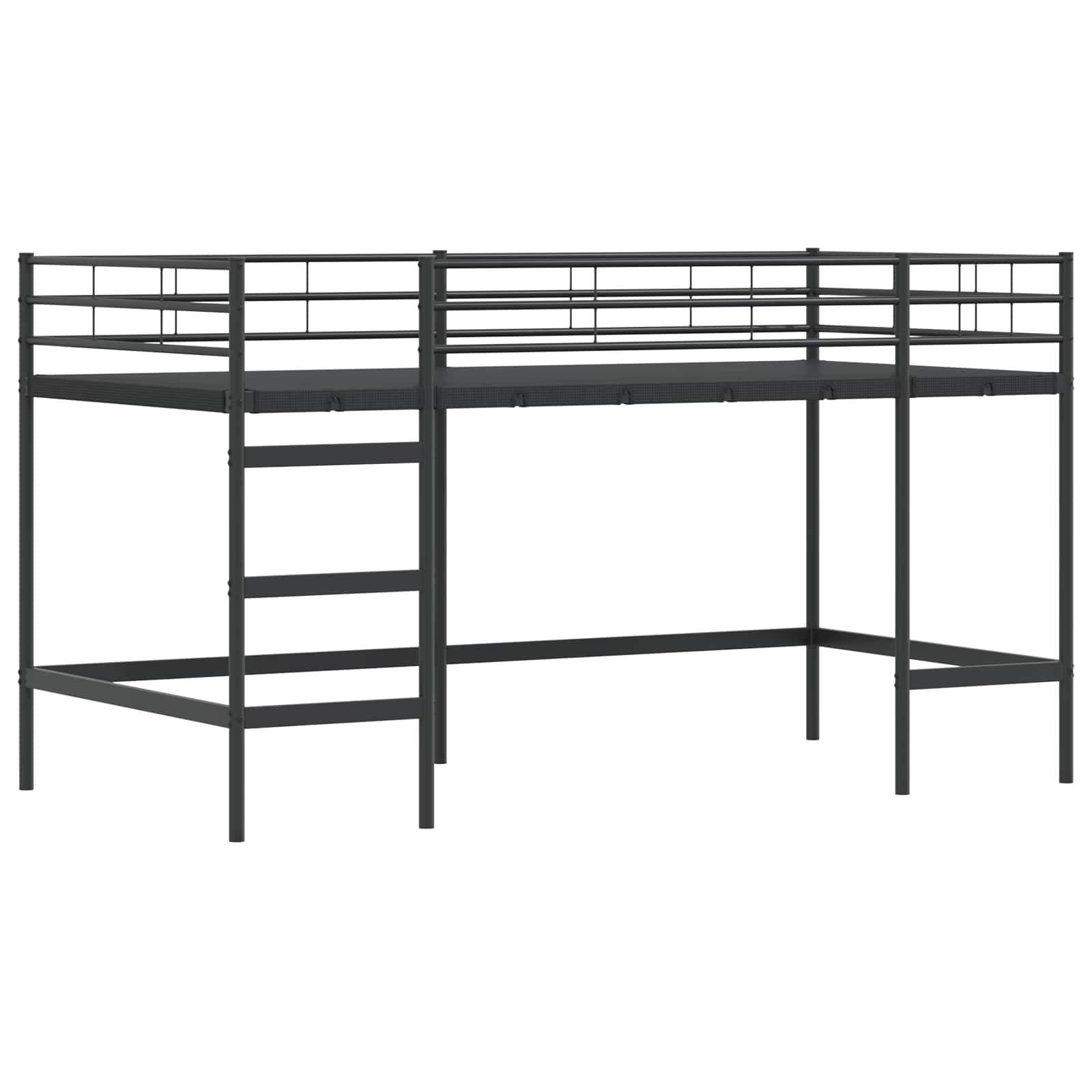 Estructura de litera para niños Negro 99,5 x 200 cm Acero | Leroy Merlin
