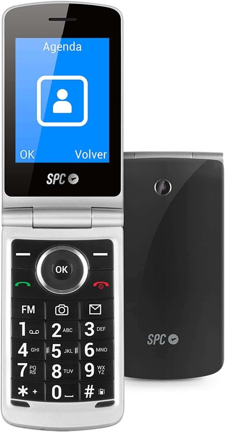 SPC Telefono Mobile Minimalista con Tapa - 19mm de Espesor - Pantalla ...