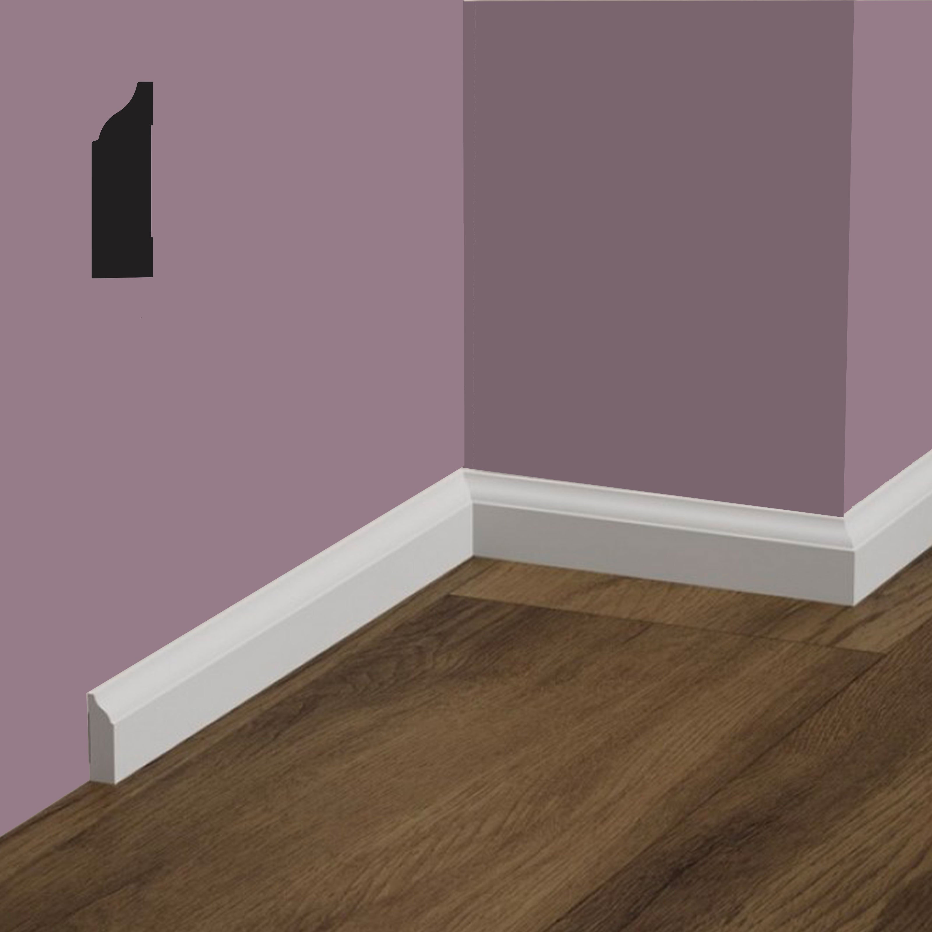 Bancale da 184,80ml di Battiscopa FIRENZE in POLIMERI FeelingWood-HD ...