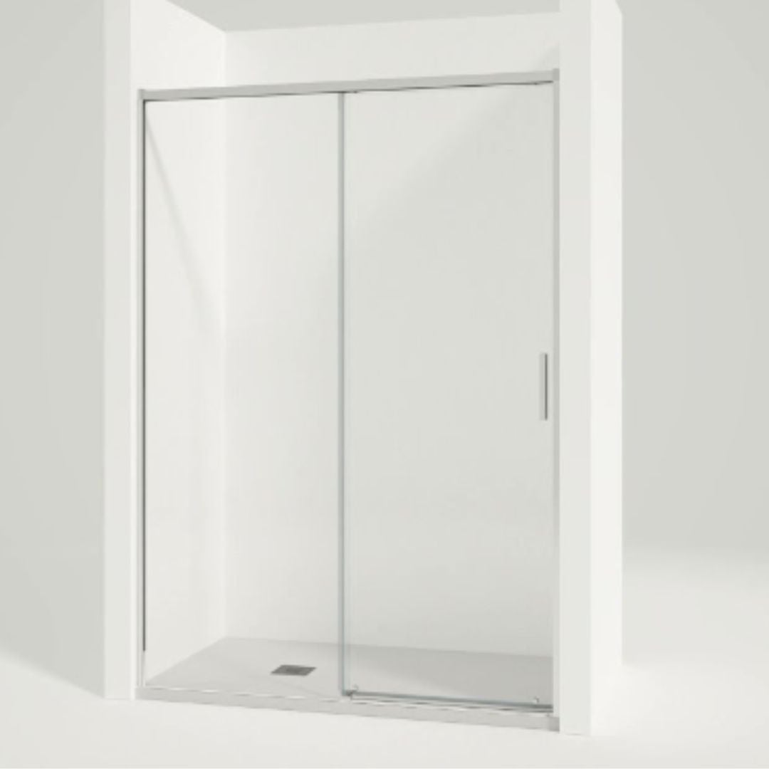 Mampara Salma SA-310 Profiltek - Transparente - Plata Brillo - 163 - 166 cm | Leroy Merlin