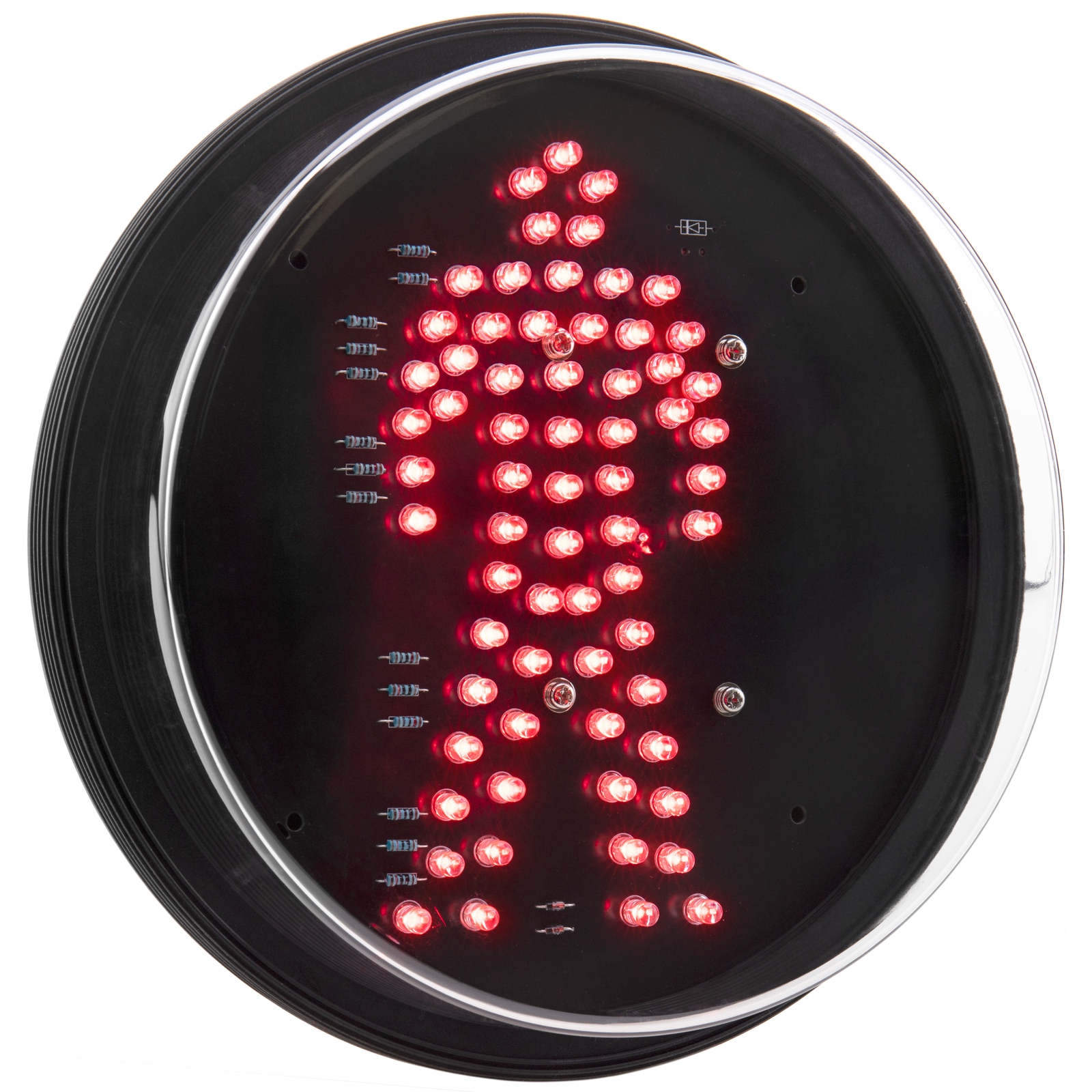 Feu de signalisation à LEDs IP65 200mm 220VAC feu rouge pour piétons ...