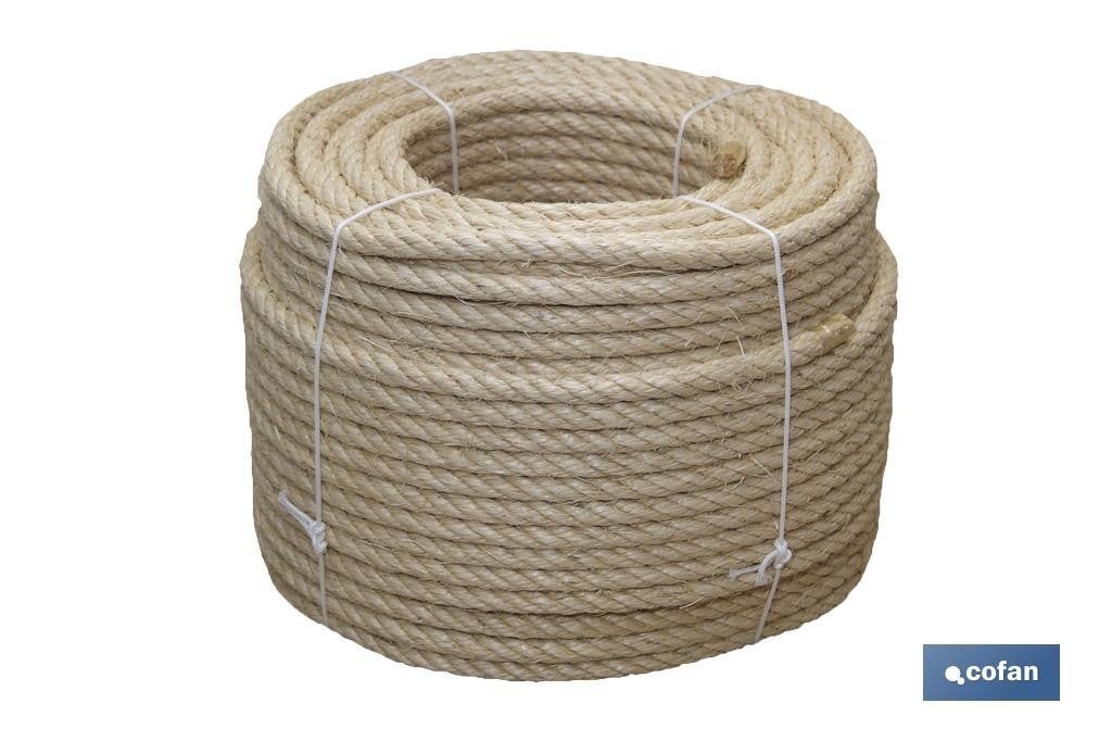 CUERDA SISAL 4 CABOS 6 MM 200 MTS NATURAL | Leroy Merlin