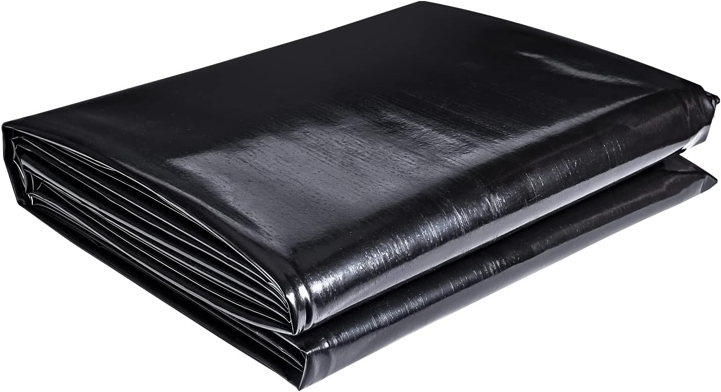 Bâche de bassin noire robuste 2 m x 3 m pour bassin à poissons et ...