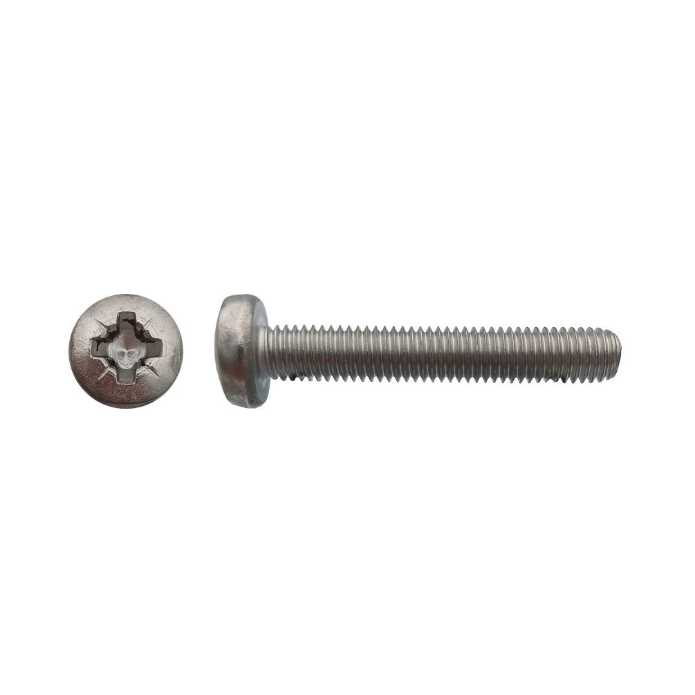 200 Vis Métaux Tête Cylindrique Larges Pozidriv 6 x 50 mm - DIN 7985 ...