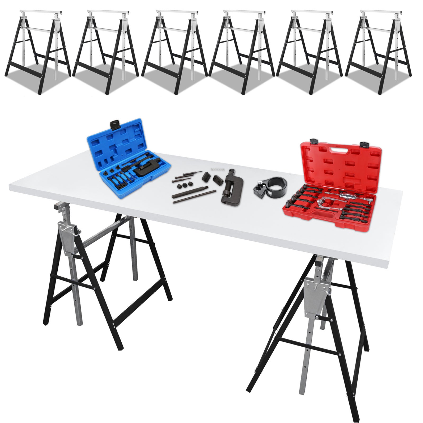 4X Caballete de andamio Trabajo en techo Interior o exterior Caballete ...