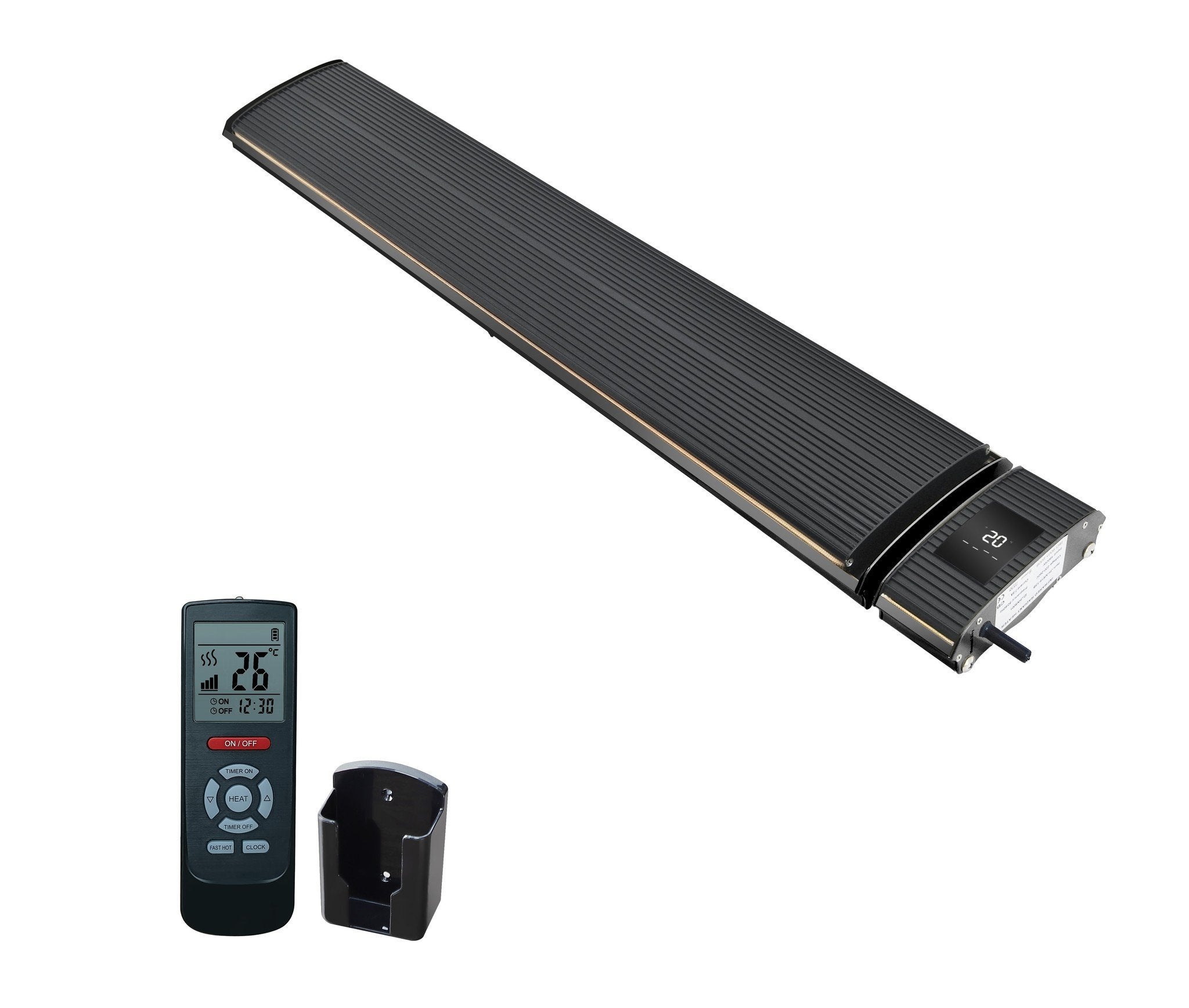 Chauffage radiant infrarouge QH AB 1800 WiFi - Noir feu noir en ...