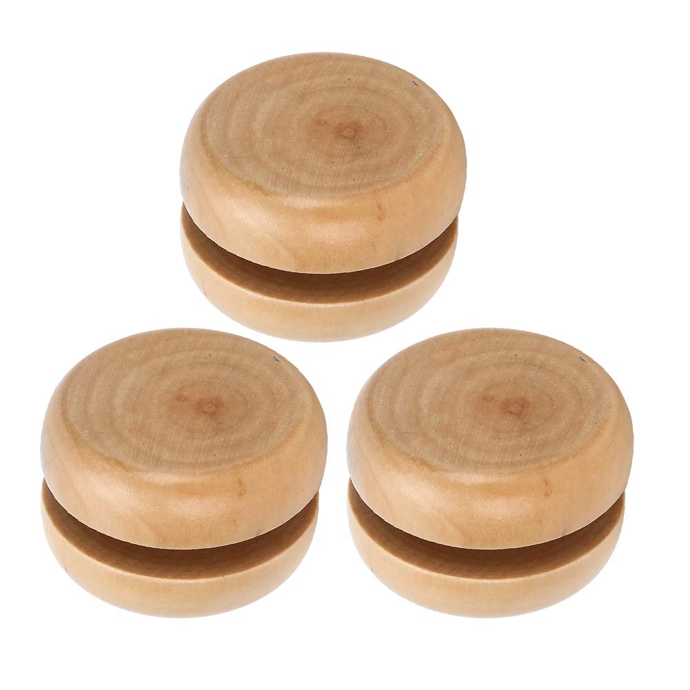 Lot de 3 jouets Yo-Yo en bois, mini boules rondes Yo-Yo durables ...