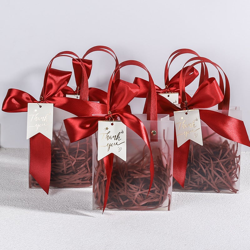 Lot de 4 sacs cadeaux 22*22*8 cm pour la Saint-Valentin, élégants ...